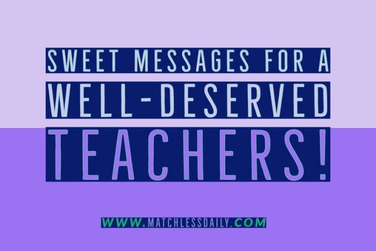 100 Heartwarming Sweet Messages for Teachers from Students and Parents ...