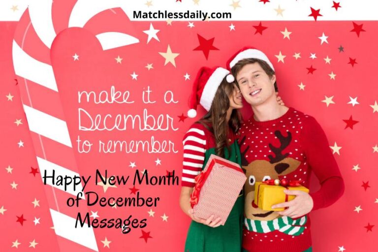 70 Cute Happy New Month of December Messages (2023) - Matchless Daily